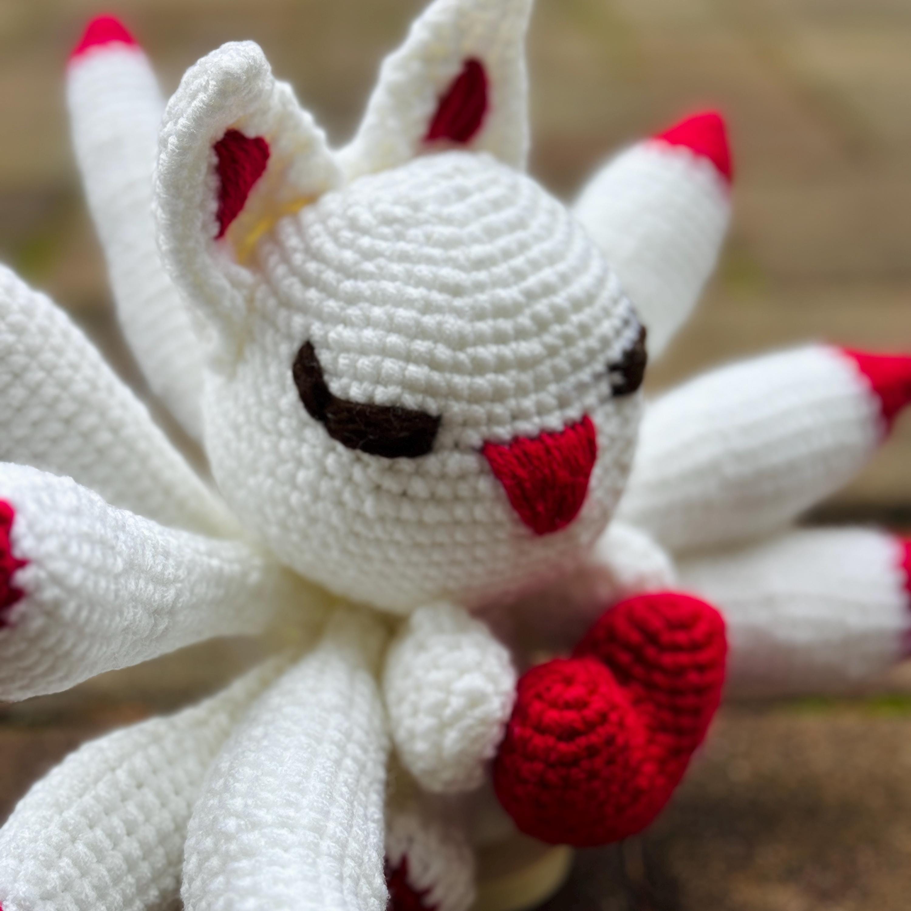 DIGITAL DOWNLOAD Crochet Amigurumi Pattern: Fuyuko the Kitsune Mystical Ninetailed Fox, Fantasy ...