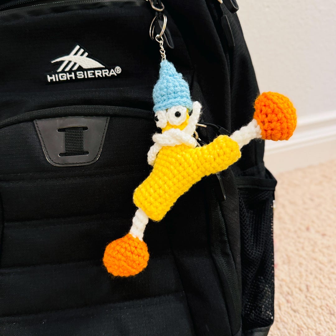 Letter Y Keychain Crochet Pattern Large Amigurumi Keychain for ...