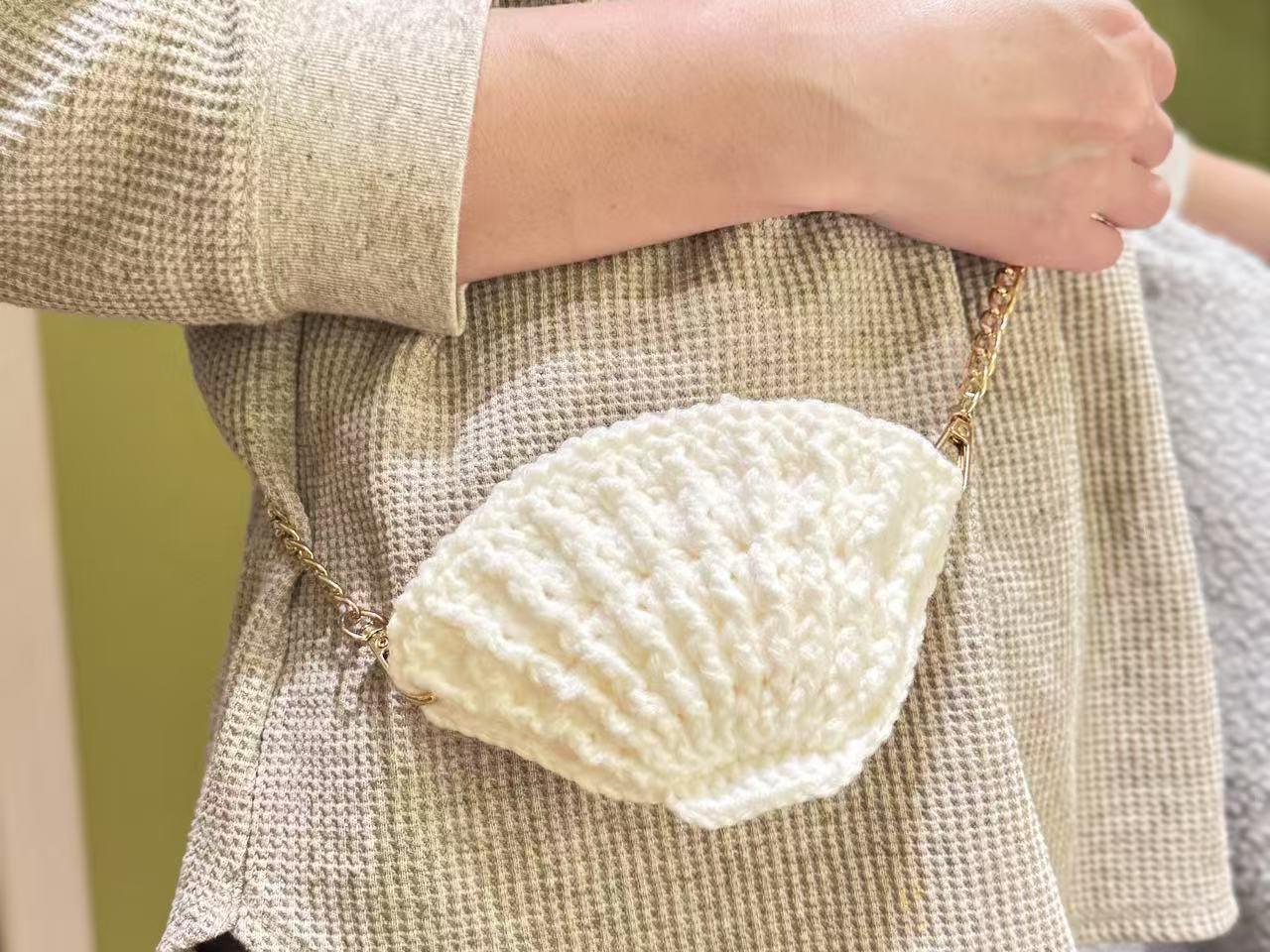 Shell Pouch Crochet Pattern PDF | Gradient Seashell Mini Bag | Easy ...