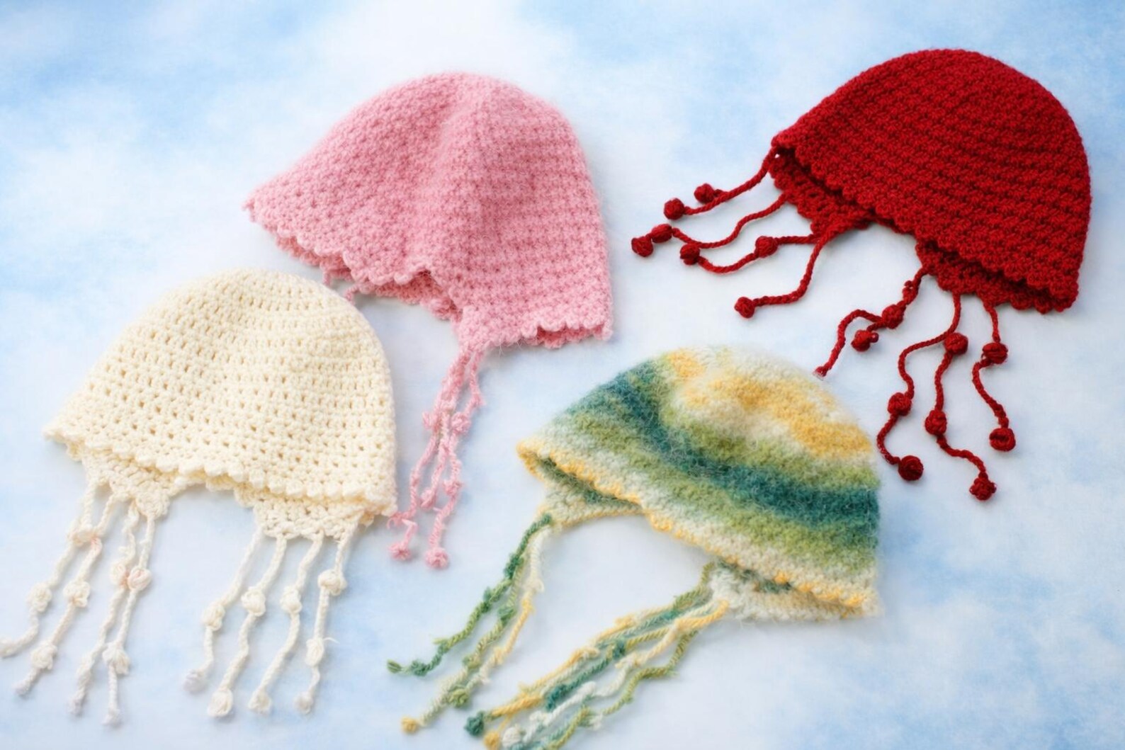 Jellyfish Hat Crochet Pattern PDF | DIY Ruffle Bucket Hat | Funjelly ...