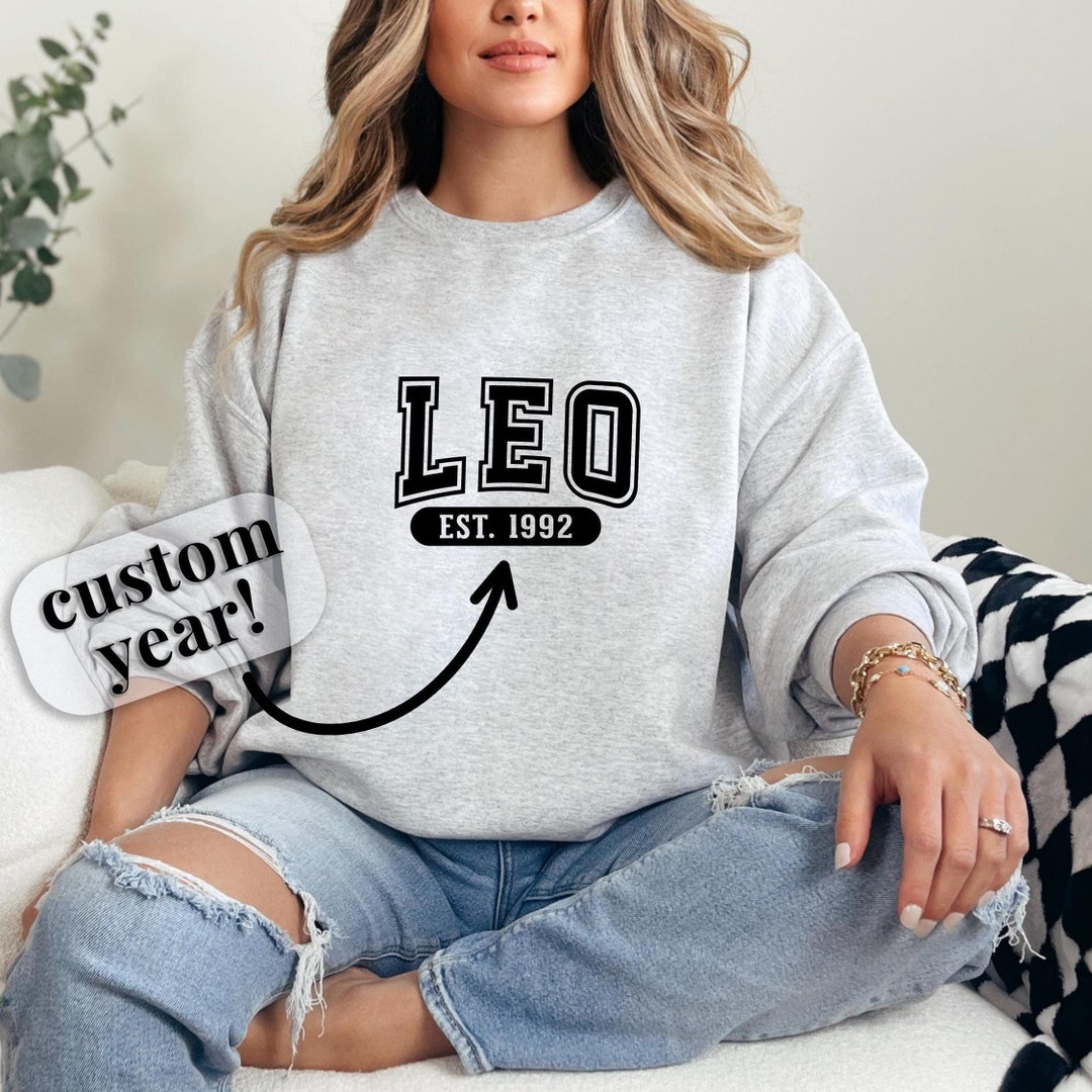 Custom Leo Sweatshirt Fire Sign Shirt Astrology Shirt Leo Sign ...