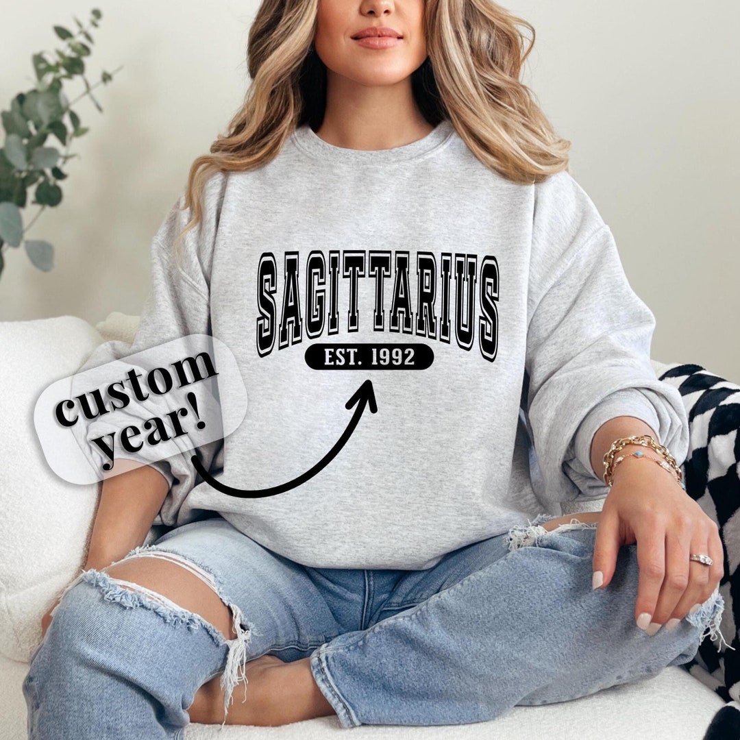 Custom Sagittarius Sweatshirt Fire Sign Shirt Astrology Shirt ...