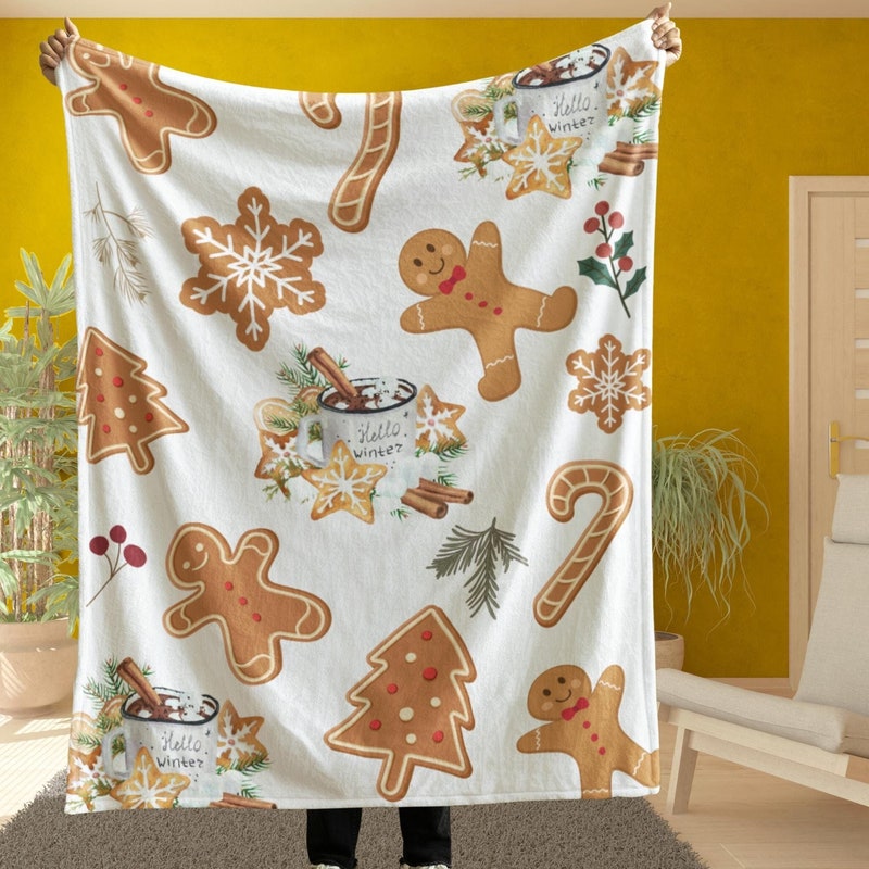 Gingerbread Blanket - Etsy