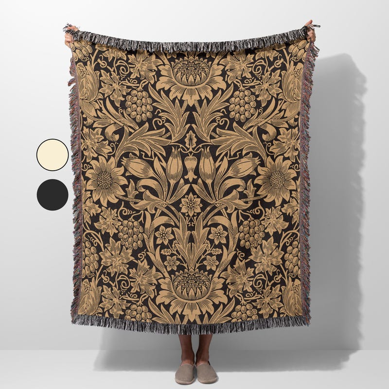 Damask Couch Throw - Etsy UK