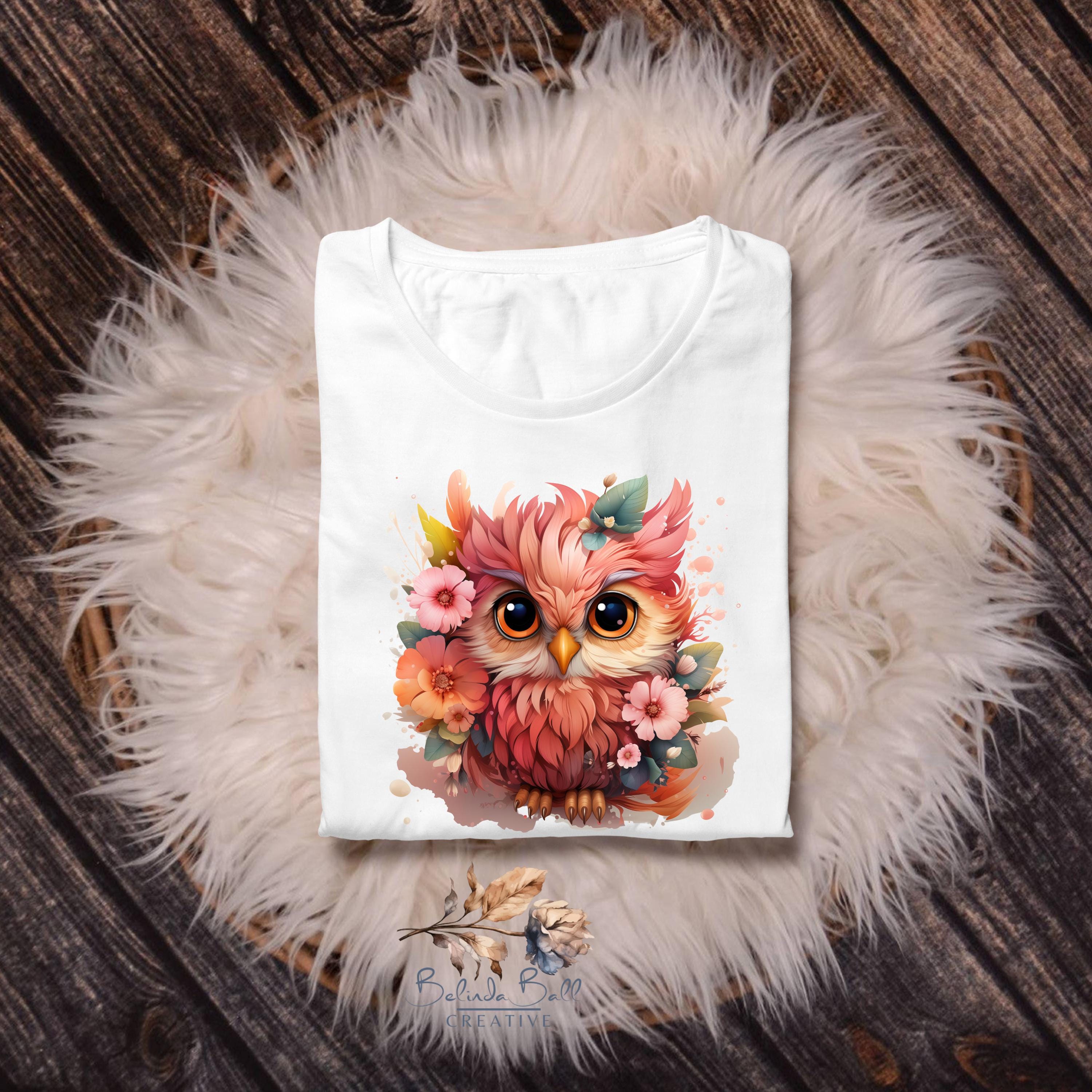 Printable Watercolor Rainbow Owl PNG, Bundle of 10 Pastel Whimsical ...