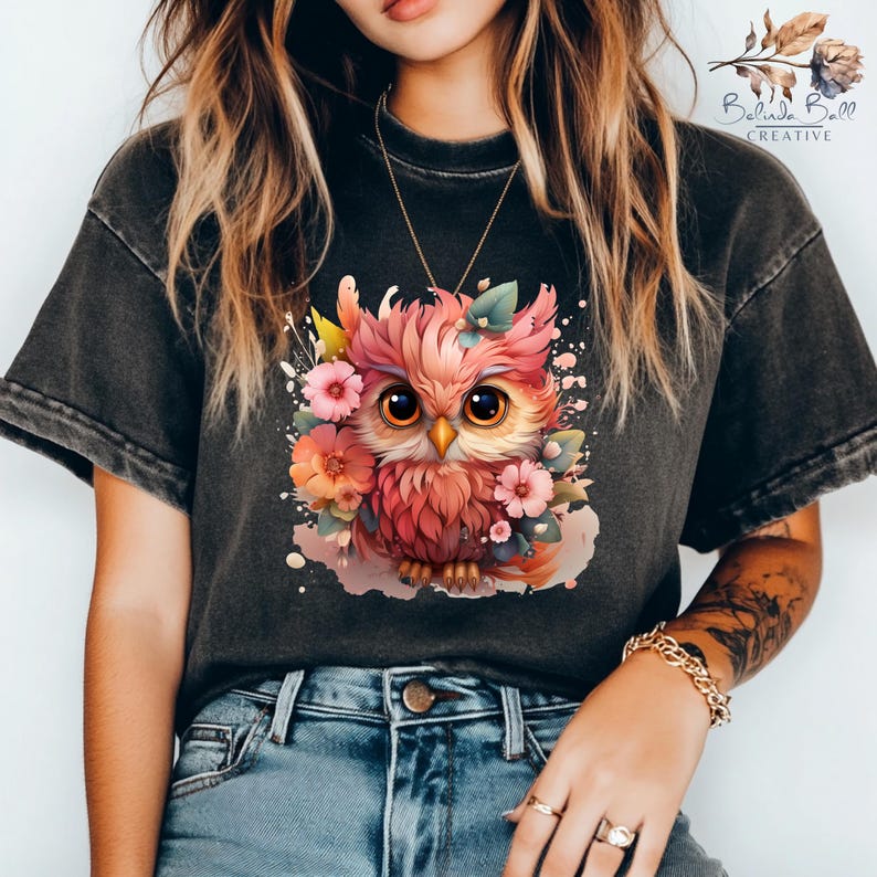 Printable Watercolor Rainbow Owl PNG, Bundle of 10 Pastel Whimsical ...