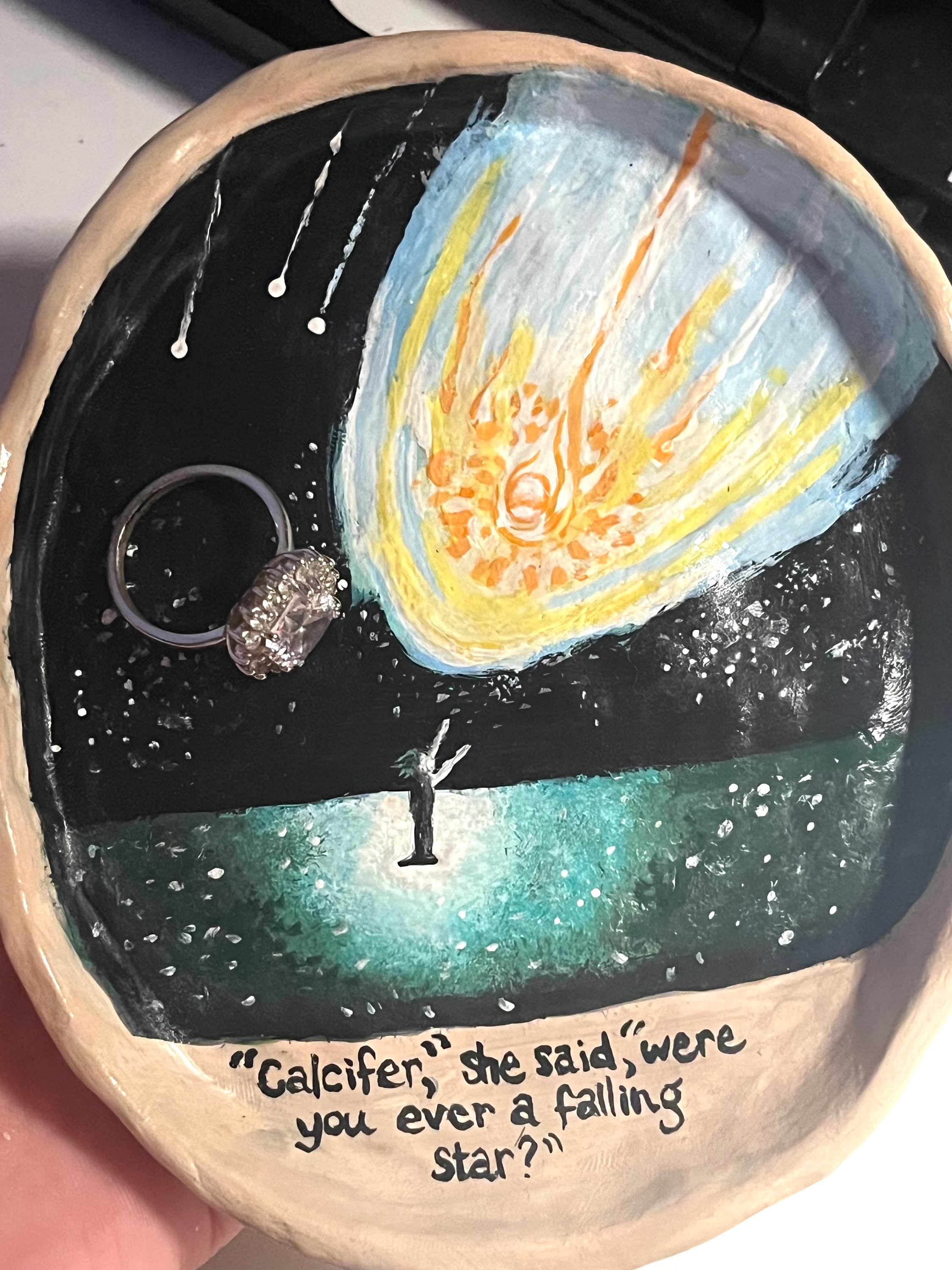 Howl’s Moving Castle Jewelry/trinket/key Dish | Studio Ghibli, Calcifer ...