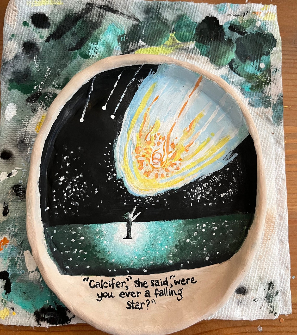 Howl’s Moving Castle Jewelry/trinket/key Dish | Studio Ghibli, Calcifer ...