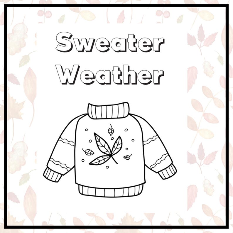 Fall Coloring Page Autumn Printable Art Halloween Coloring Fall Art ...