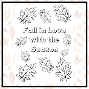 Fall Coloring Page Autumn Printable Art Halloween Coloring Fall Art ...