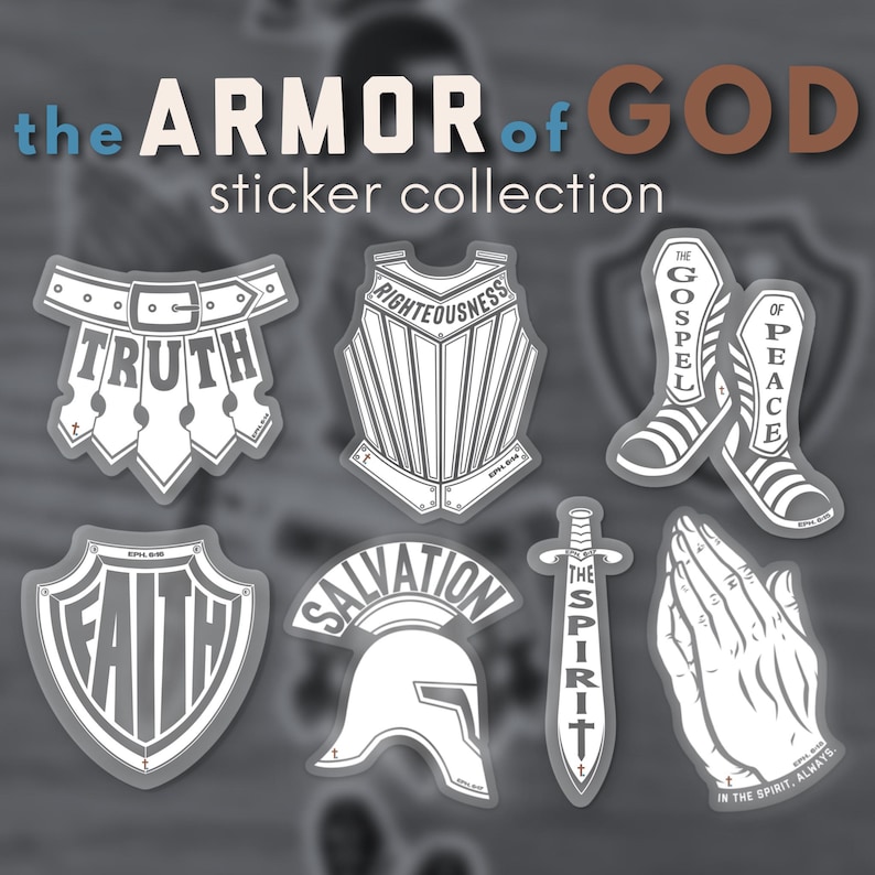 The Armor of God Vinyl Sticker Collection | Faith-based Christian ...