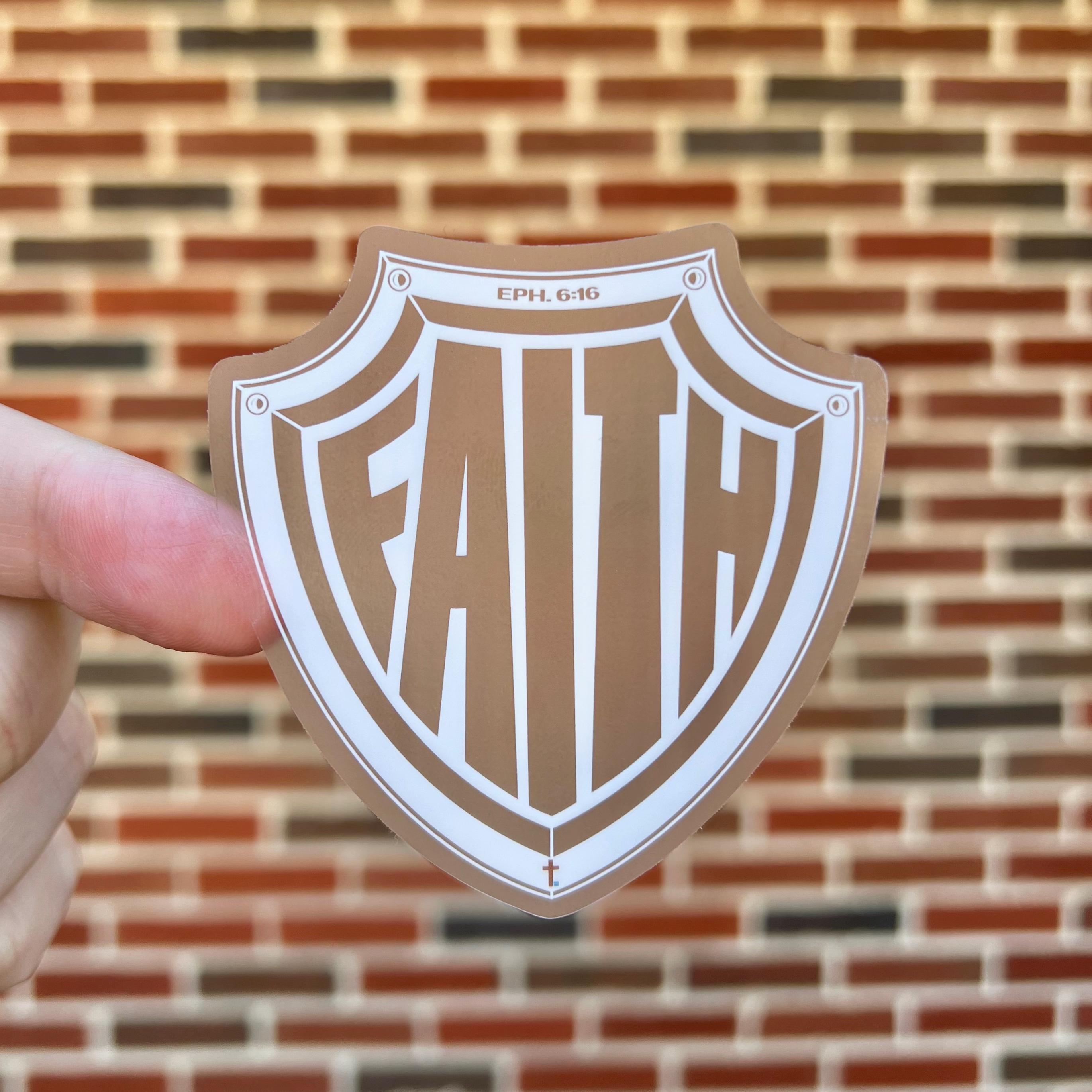 Shield of Faith Vinyl Sticker | Black or White | Armor of God Faith ...