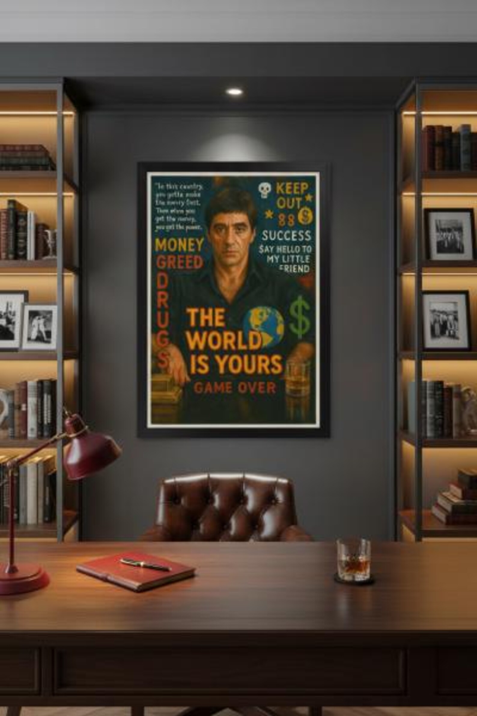 Scarface "the World is Yours" Art Print | Tony Montana Poster (digital ...