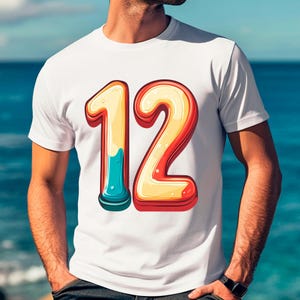 Number 12, Art PNG, Silhouette, Png, Clipart PNG, Print, Happy Birthday ...