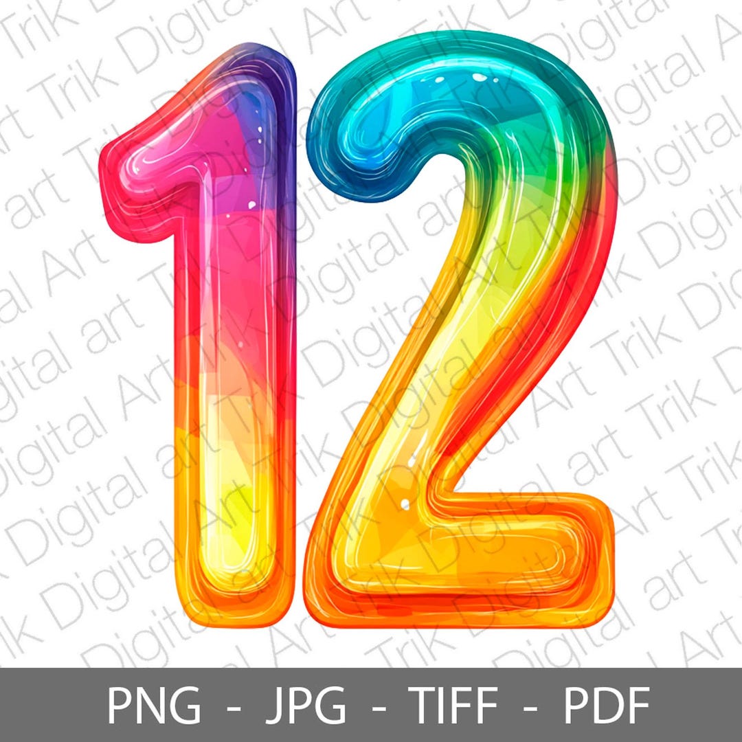 Number 12, Art PNG, Silhouette, Png, Clipart PNG, Print, Happy Birthday ...