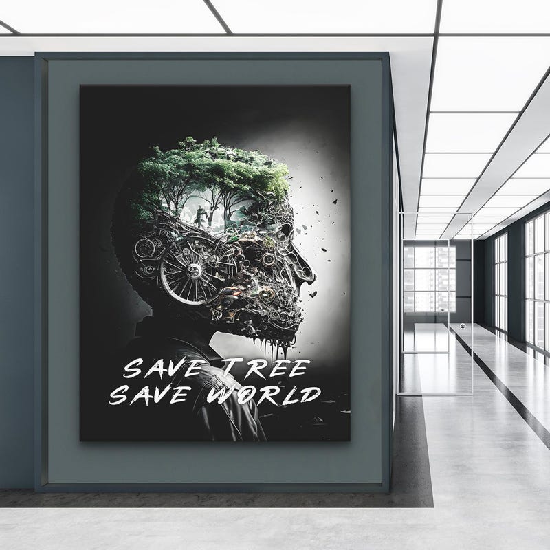 Save the Trees Poster - Etsy