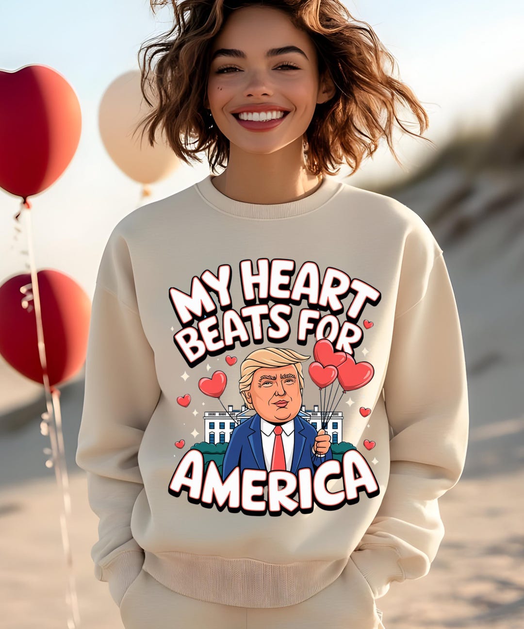Trump Valentine's Day PNG White House Pink Trump 2024, Graphic PNG ...