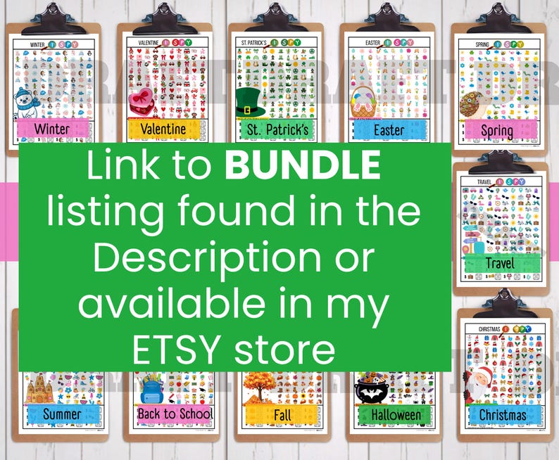 Easter Themed I Spy Game – Printable Kids Activity (PDF) Instant ...