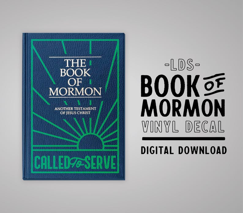 LDS Book of Mormon Vinyl Decal - Etsy