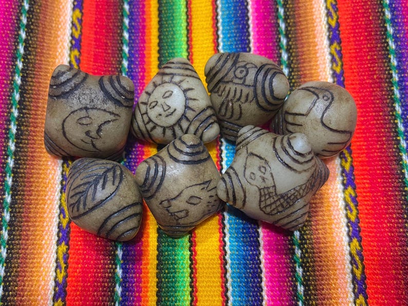 Chumpi Khuyas Stone, Set of 7 Pieces, Healing Stones, Hand Carved ...