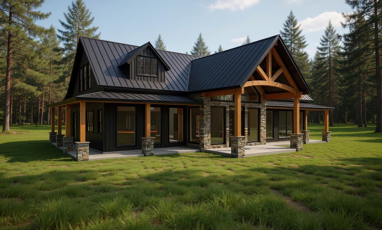 Mountain Cabin : 4,104 (living) Sqft-4bd-3.5ba-vaulted Ceiling and ...