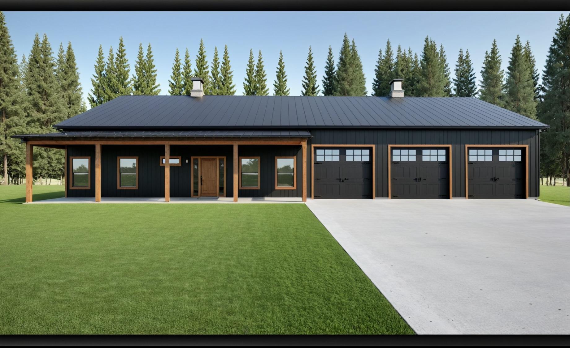 1,750 Sqft (living) 3 Bedroom and 2.5 Bath Farm House/barndo With a 3 ...