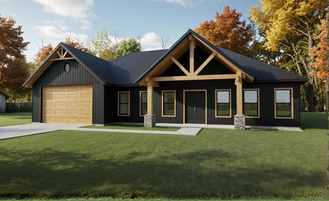 2,470 Sqft Modern Farmhouse 4bed/3.5 Bath and 2 Car Garage - Etsy