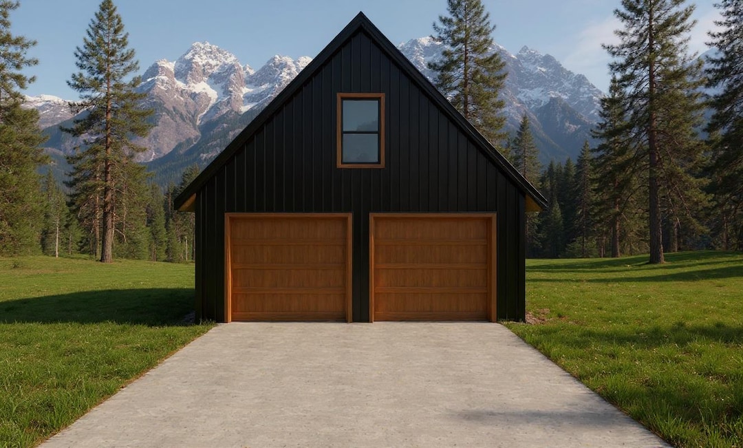25' X 25' - 2 Car Garage Build W/storage Space Above - Etsy