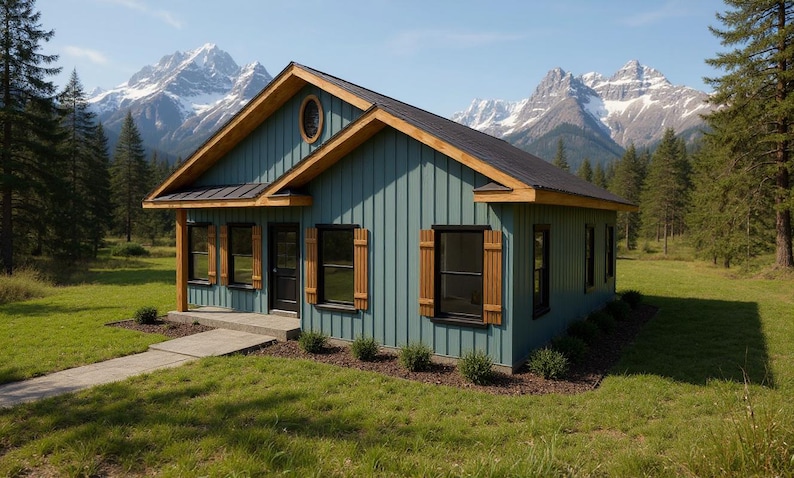 Modern Ranch Style Cabin: 985 (living) Sqft- 2bed - 1 Bath - Etsy