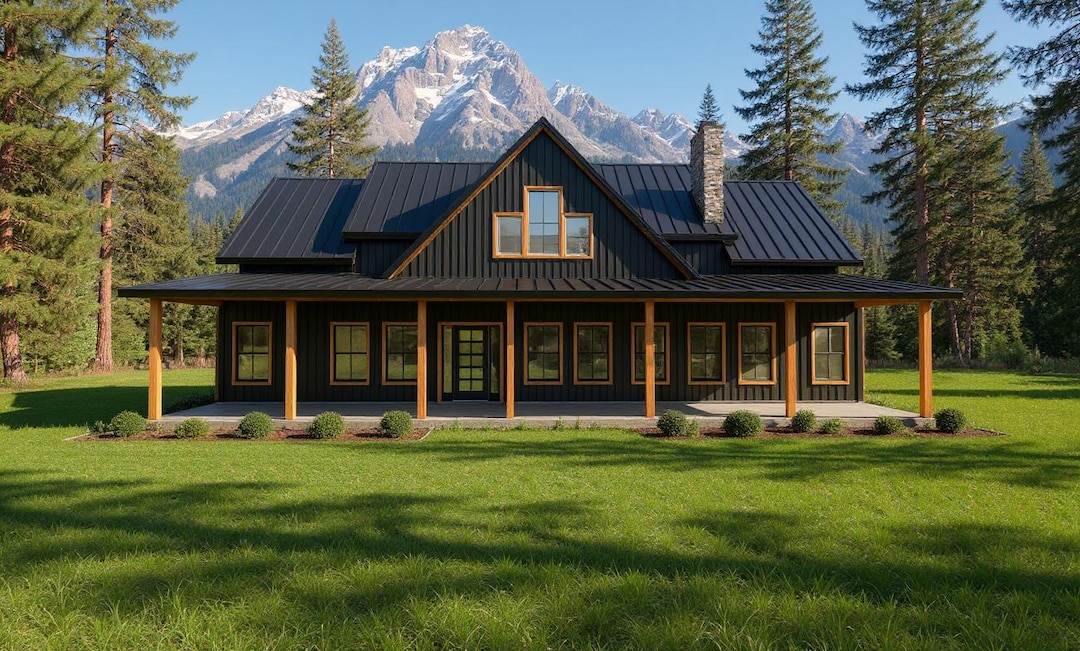 Farm House : 1,800 (living) Sqft -4bed-2.5baths - Etsy