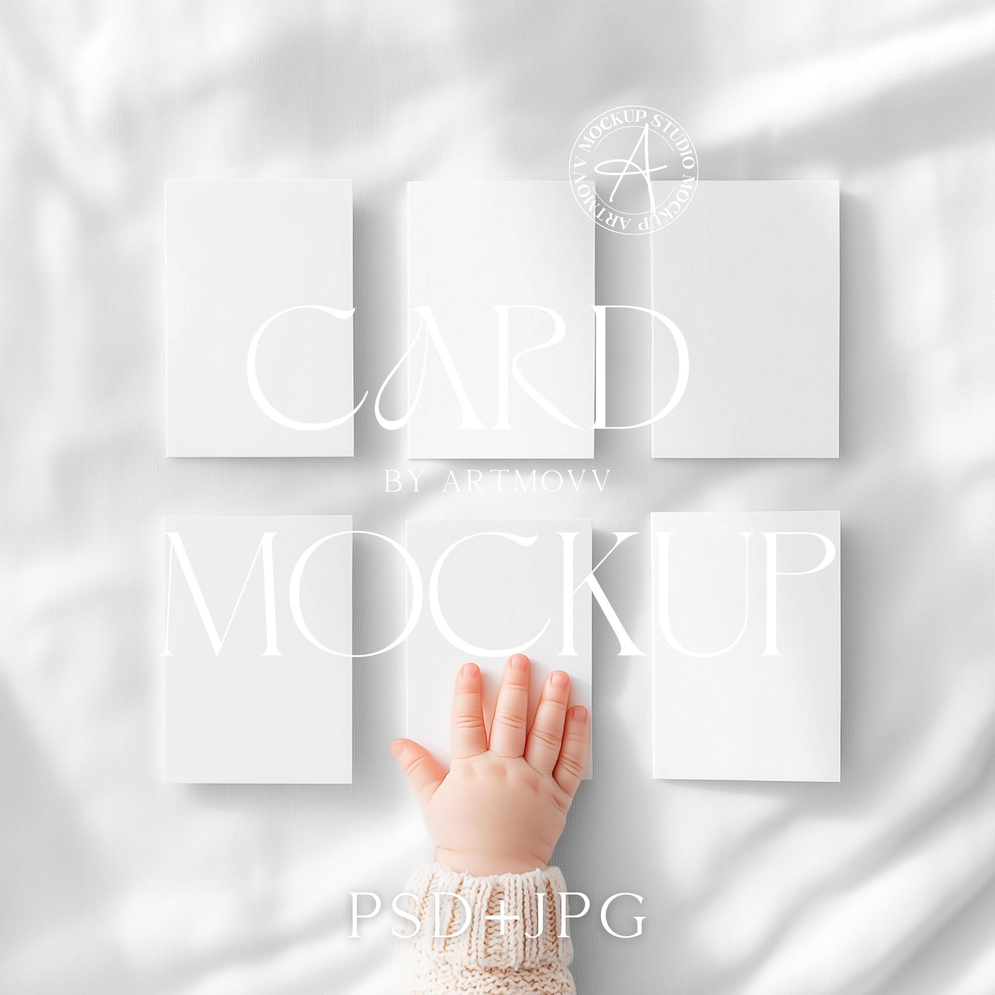 Affirmation Cards Mockup, Education Nursery Card Template, Editable ...