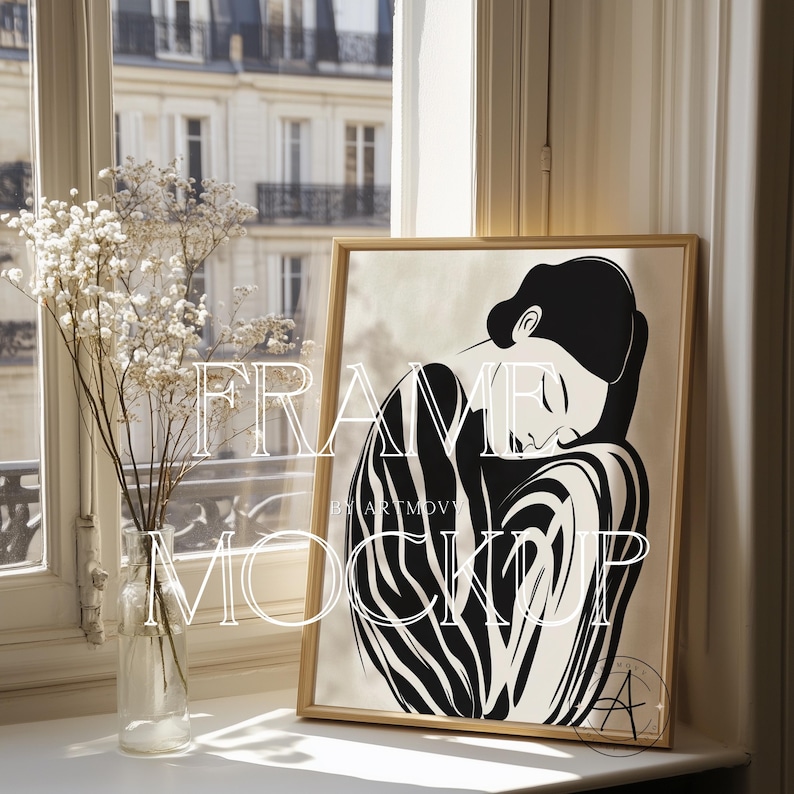 Parisian Apartment Vertical Frame Mockup: DIN A Wall Art (PSD) - Etsy