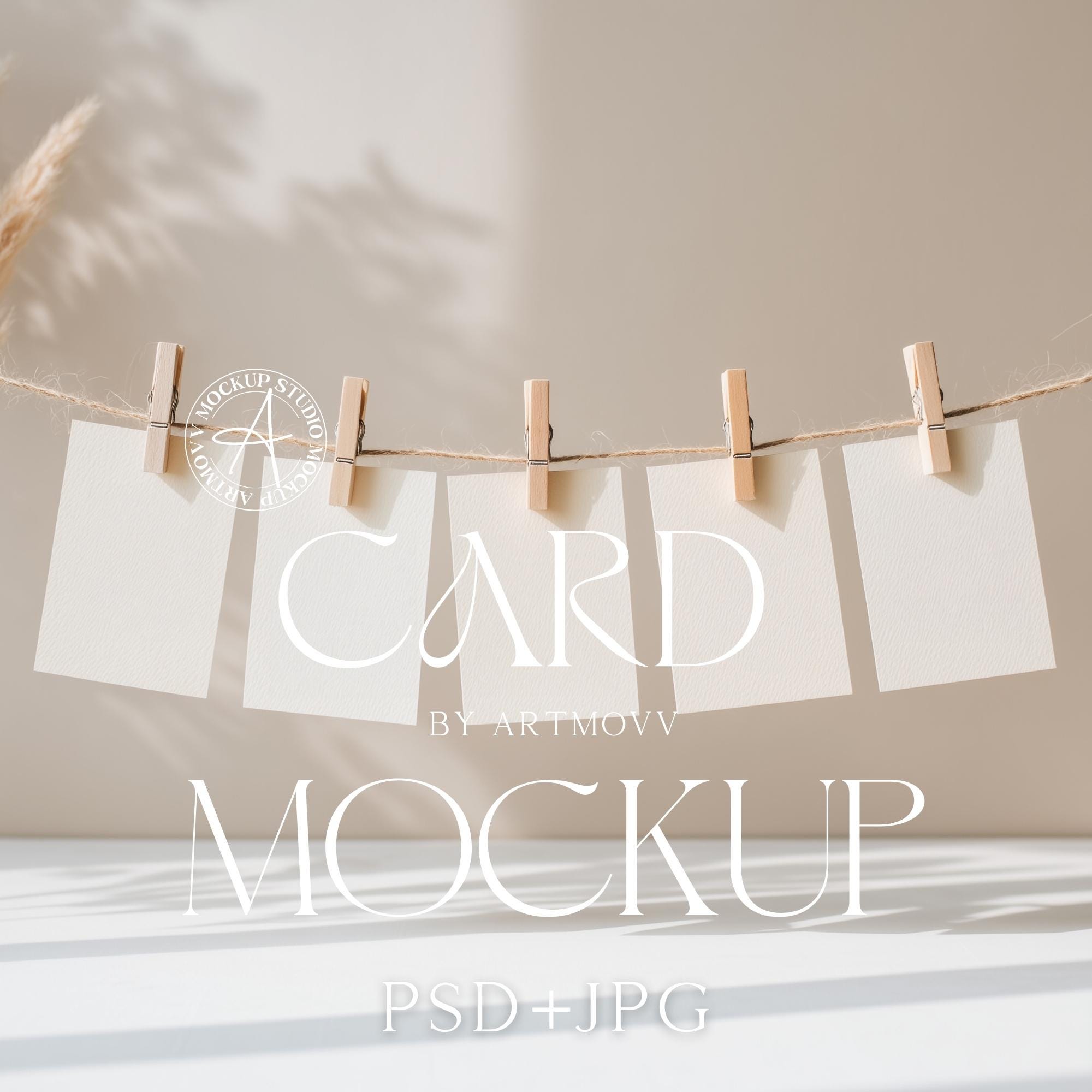 Positive Affirmation Cards Mockup, Drag and Drop Template, Editable ...