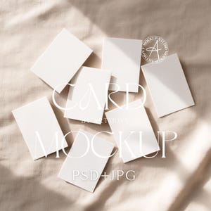 Affirmation Cards Mockup, Education Nursery Card Template, Smart Object ...