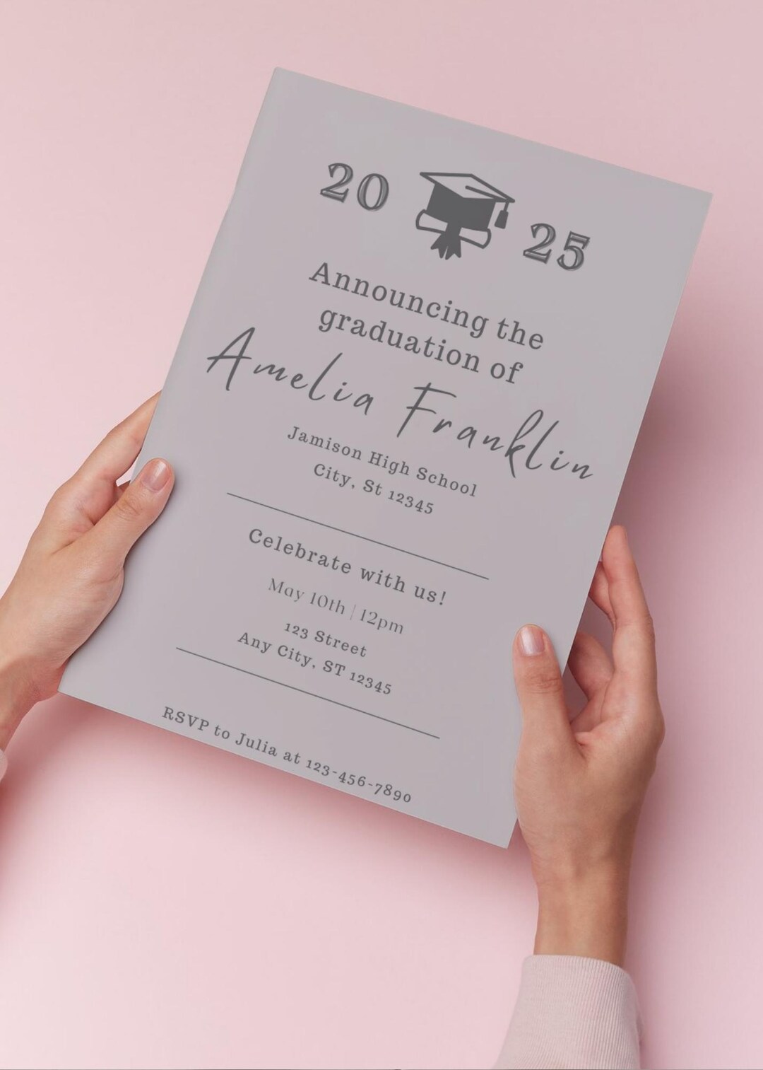 Graduation Party, Graduation, 2025 Graduate, Party, Invitation, Digital ...