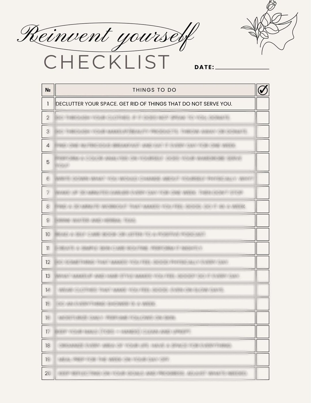 2025 GLOW UP GUIDE - Etsy