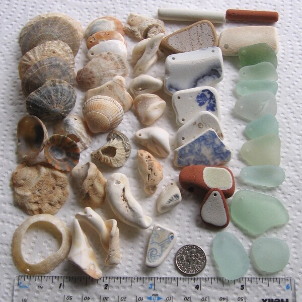 Drilled Sea Pottery - Etsy