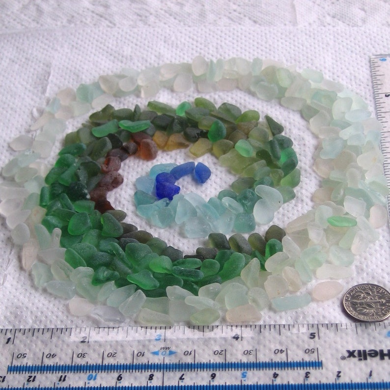 330 Small Sea Glass Shards Imperfections Art Mosaic Craft - Etsy