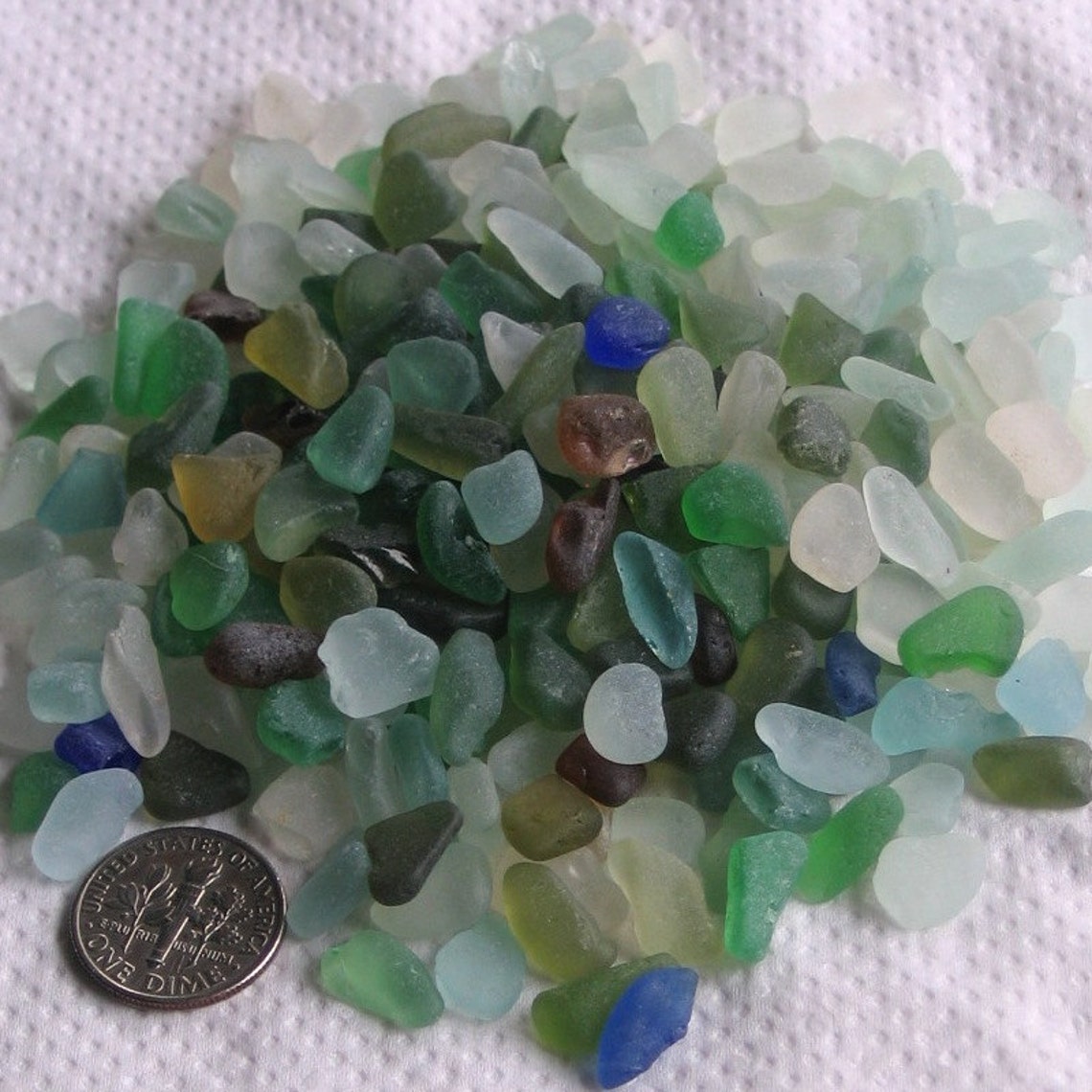330 Small Sea Glass Shards Imperfections Art Mosaic Craft | Etsy
