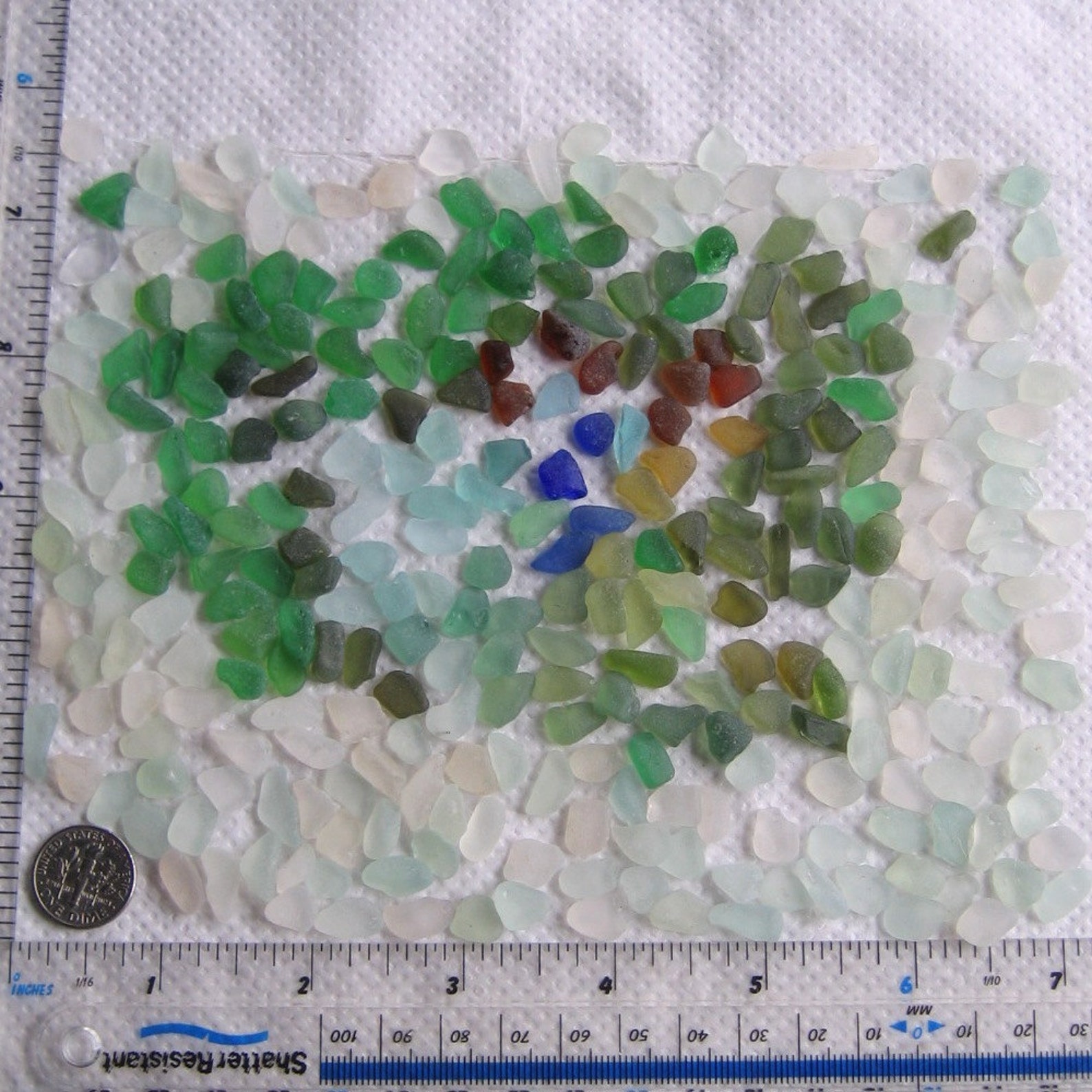 330 Small Sea Glass Shards Imperfections Art Mosaic Craft - Etsy