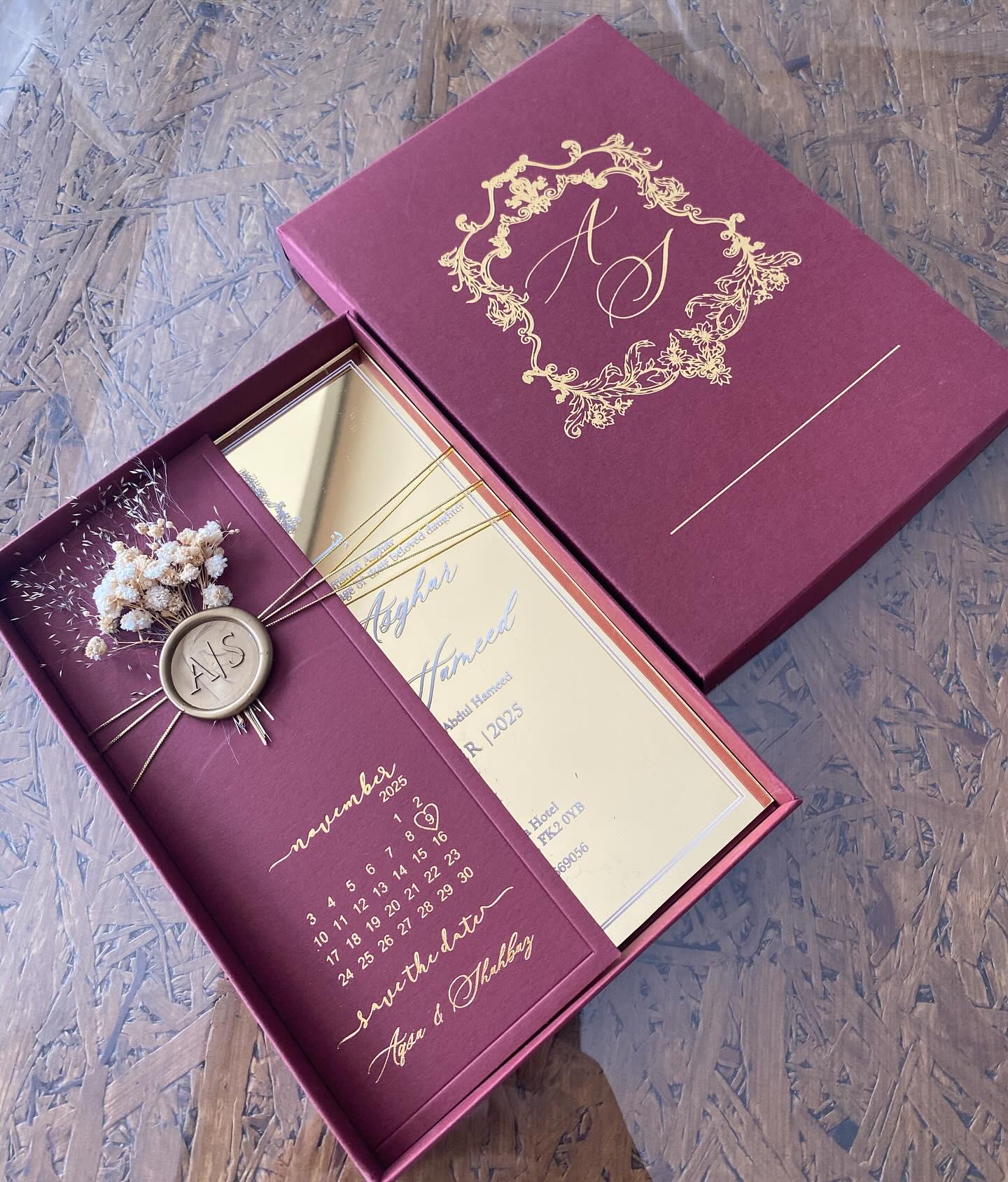 Gold Mirrored Wedding Invitation: Ivory Pearl Envelope - Etsy