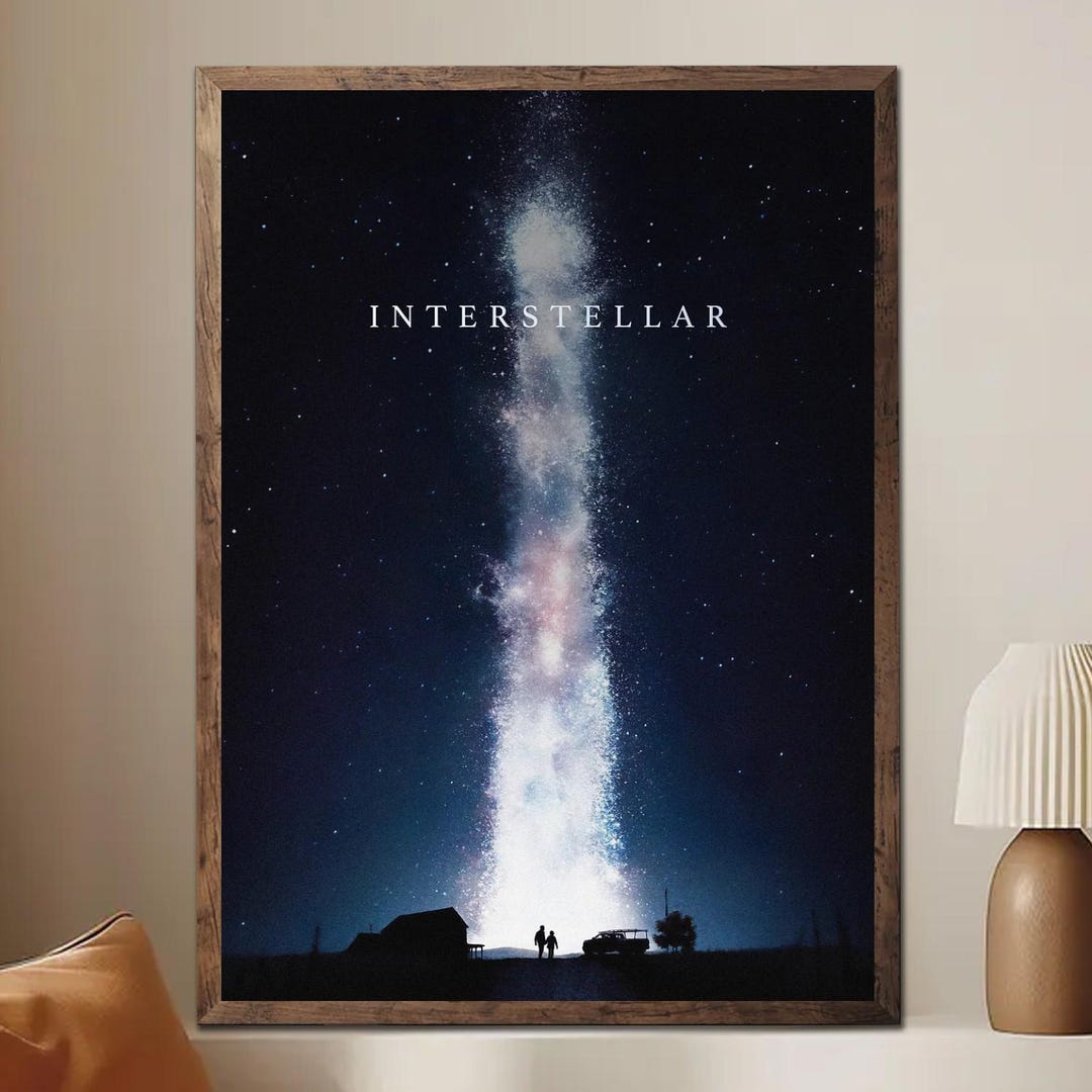 Interstellar Poster Unframed, Minimalist Sci Fi Movie Print ...