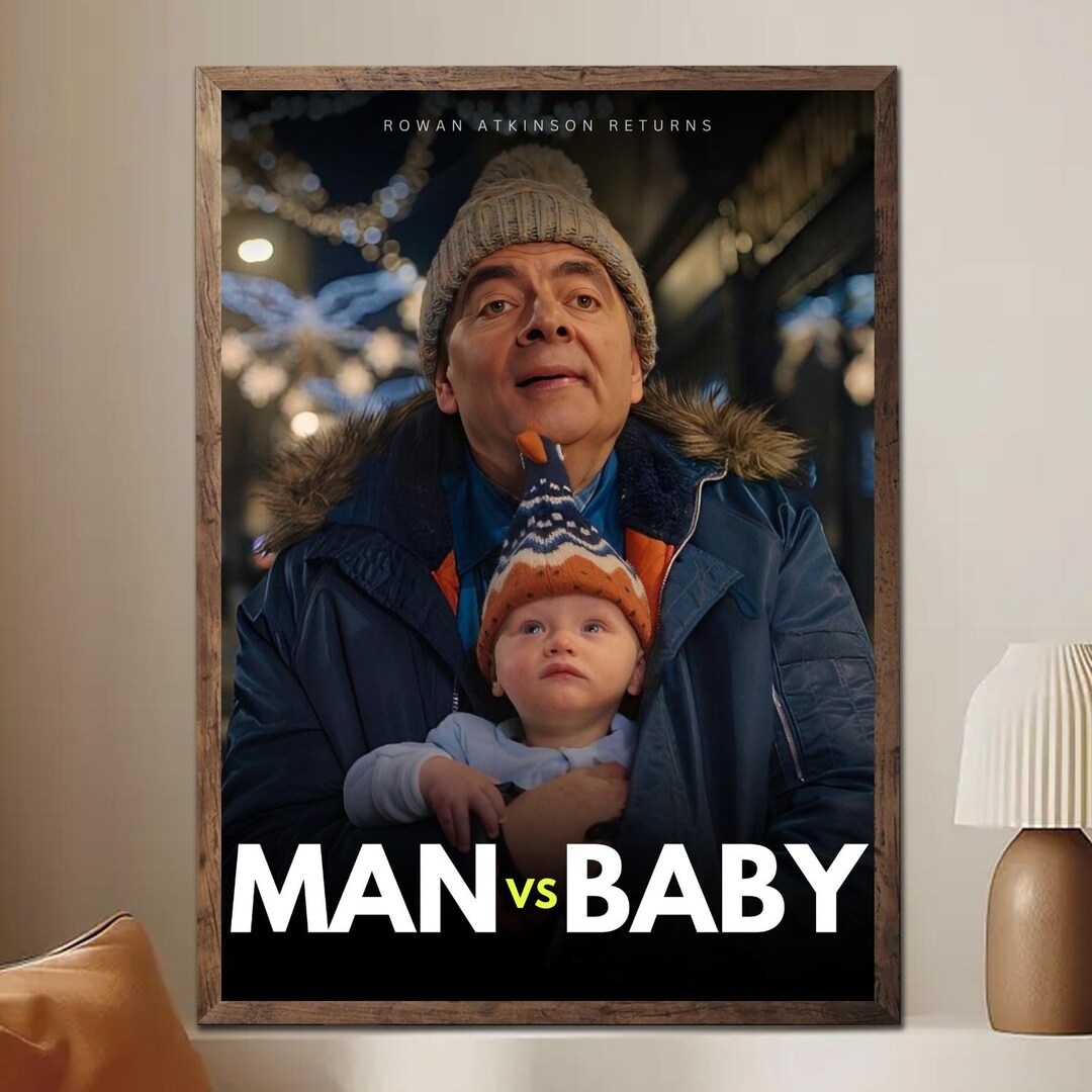 Man Vs Baby Netflix Film Poster Unframed, Minimalist TV Show Art Print ...