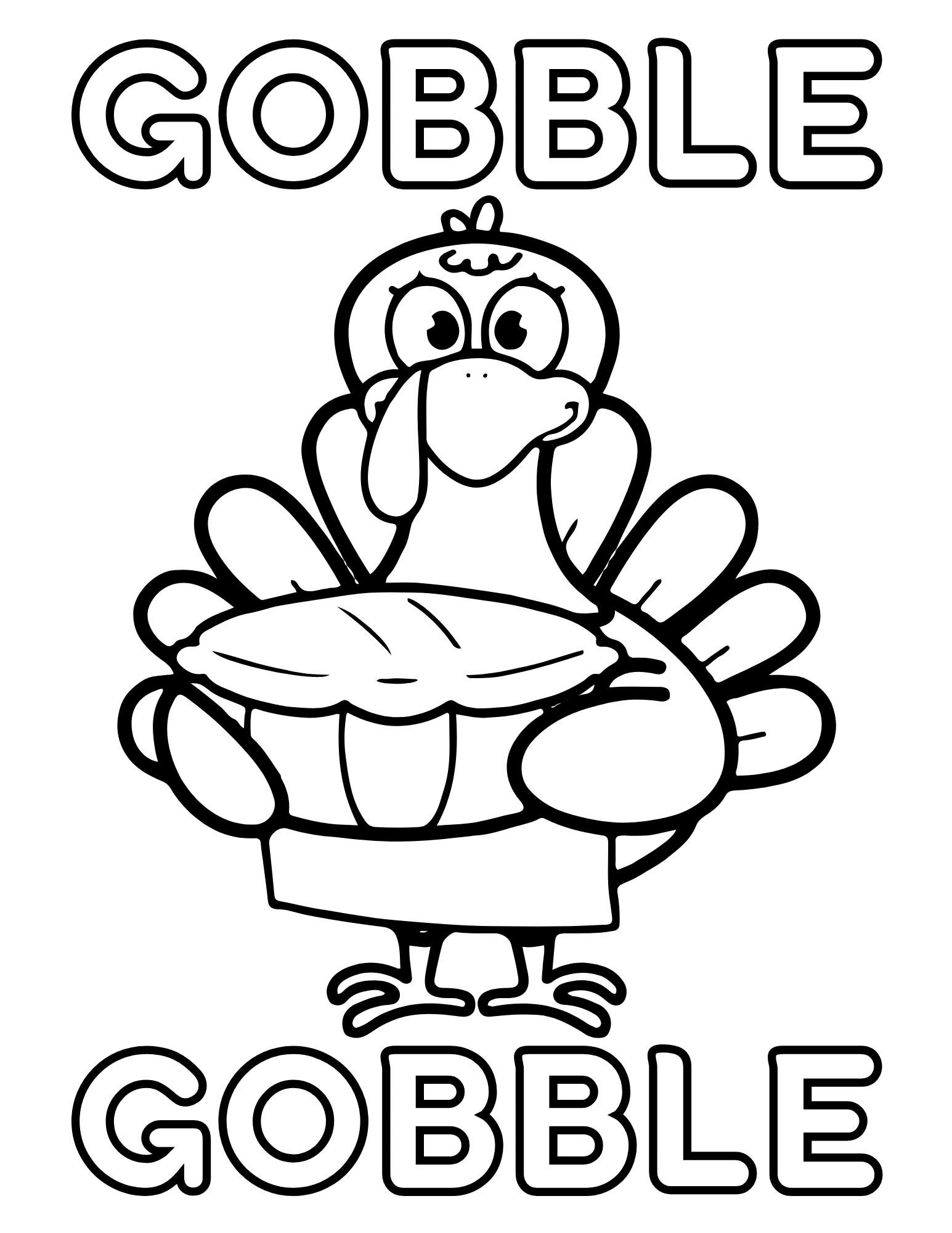Thanksgiving Coloring Pages for Kids Bundle of 5 PDF Print Instant ...