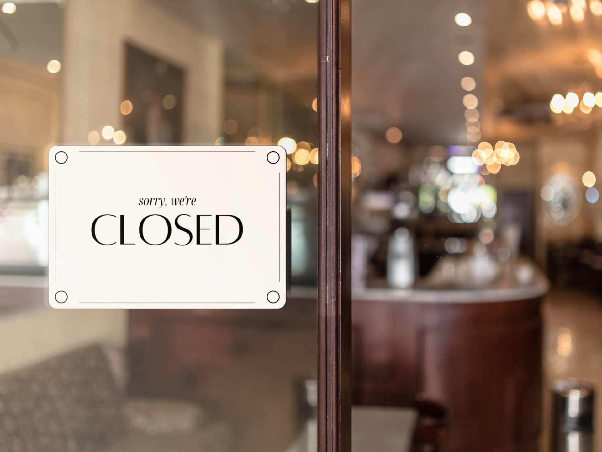 Printable Business Sign: "sorry, We're Closed / Come In, We're Open" - Etsy