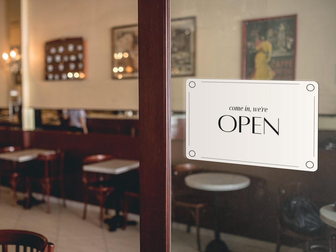 Printable Business Sign: "sorry, We're Closed / Come In, We're Open" - Etsy