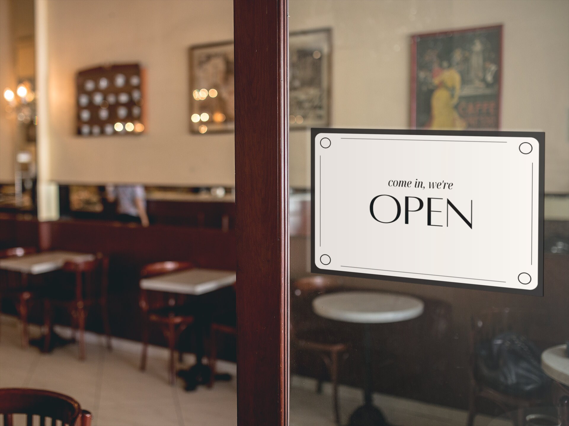 Printable Business Sign: "sorry, We're Closed / Come In, We're Open" - Etsy