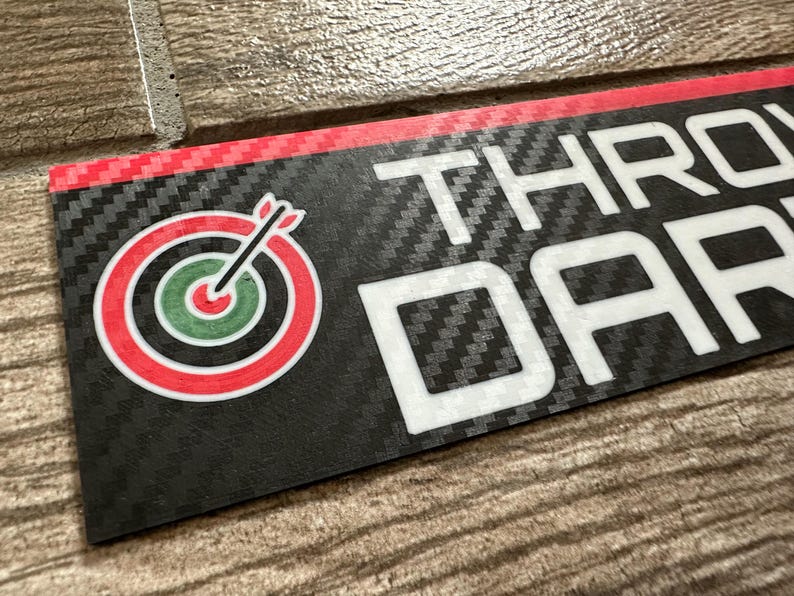 3d-printed Darts Throw Line Floor Marker, Carbon Fiber Textured ...