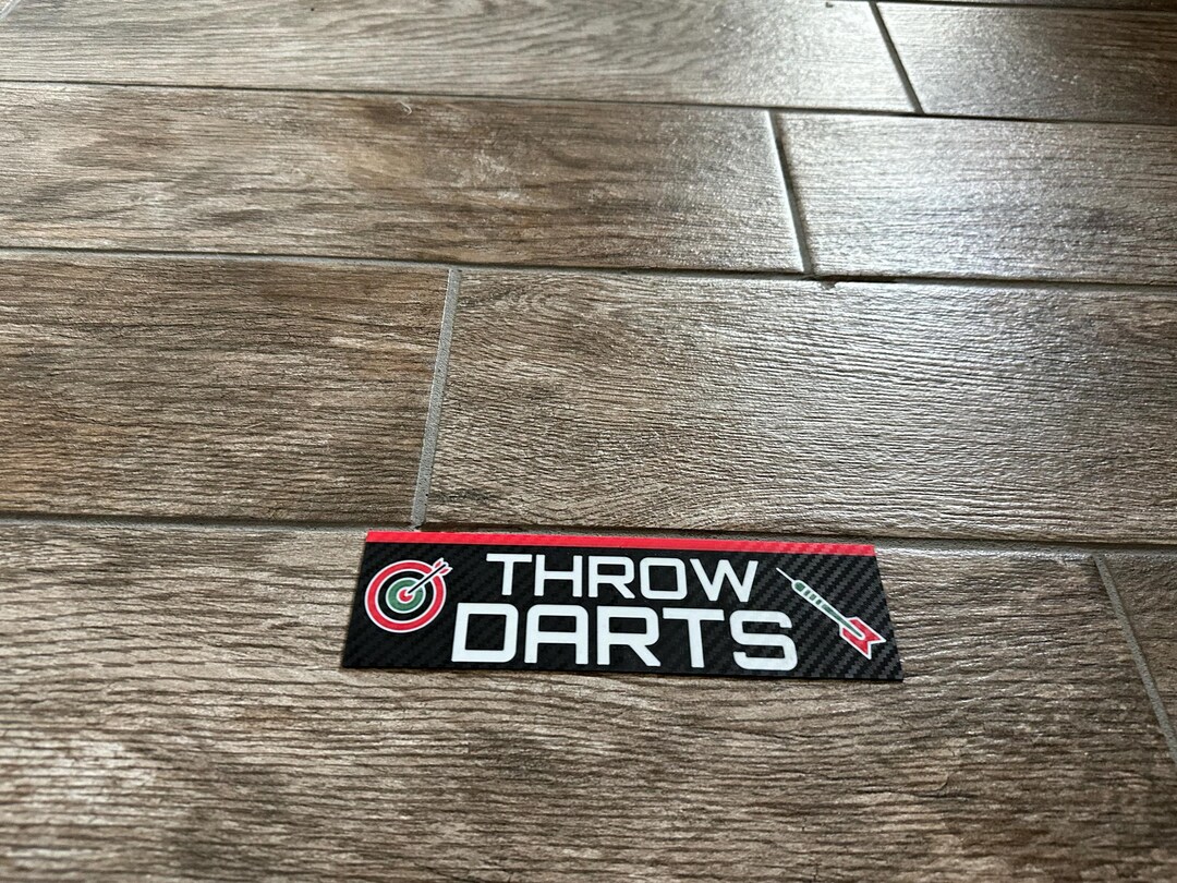 3d-printed Darts Throw Line Floor Marker, Carbon Fiber Textured ...