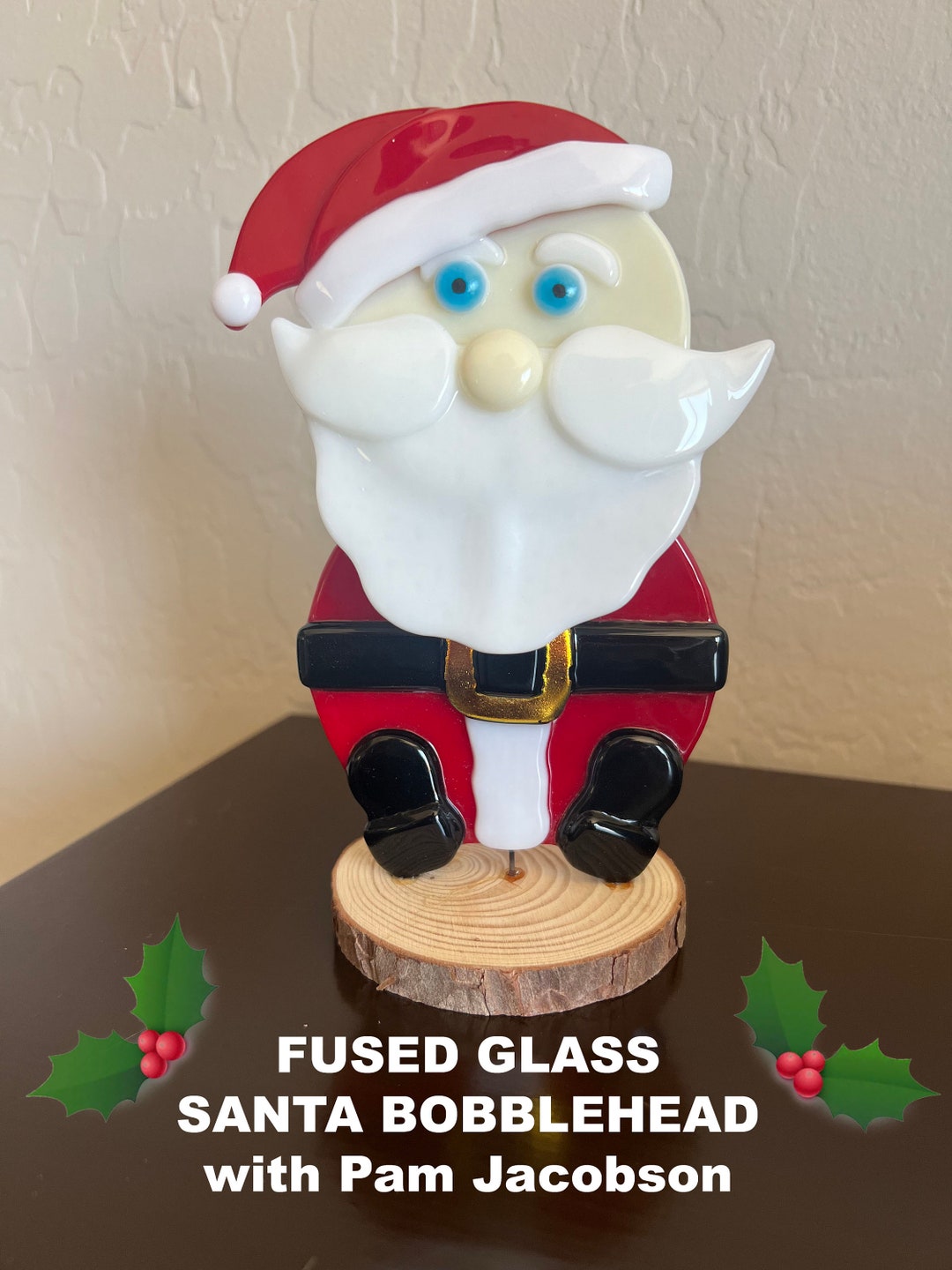 Fused Glass Santa Bobblehead Pattern - Etsy